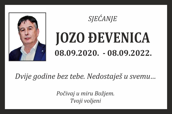 Jozo Đevenica - Umrli.info