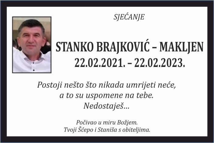 Stanko Brajković - Makljen - Umrli.info