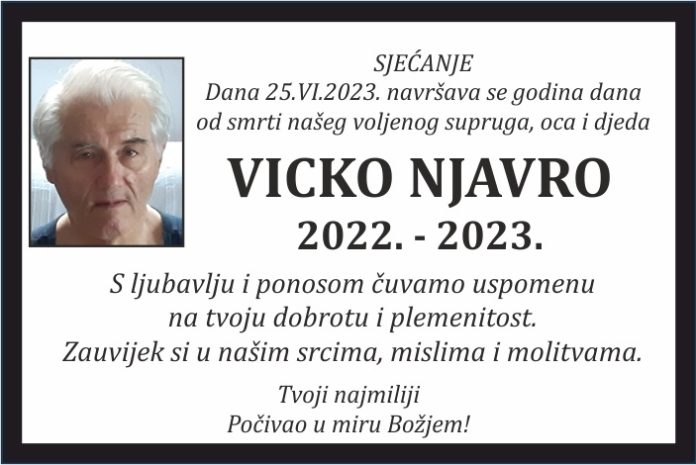 Vicko Njavro - Umrli.info