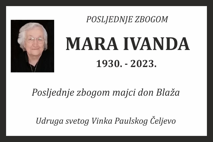 Mara Ivanda - Umrli.info