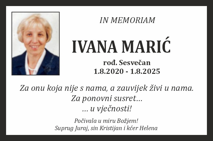 Ivana Marić - Umrli.info