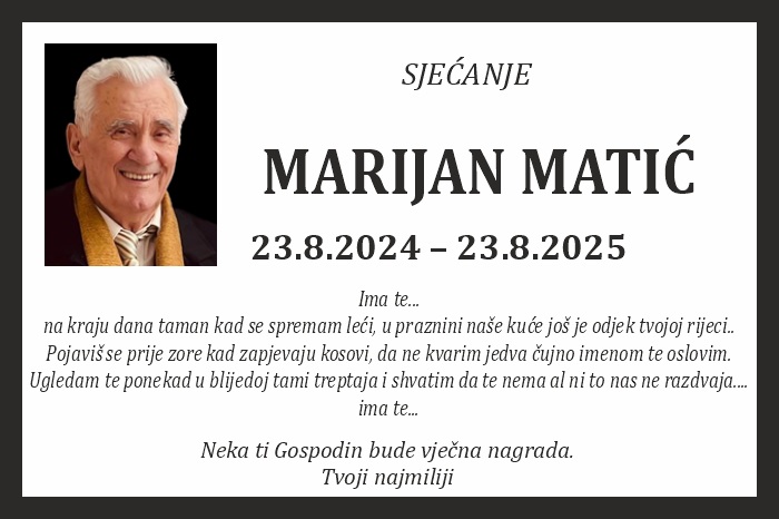 Marijan Matić - Umrli.info