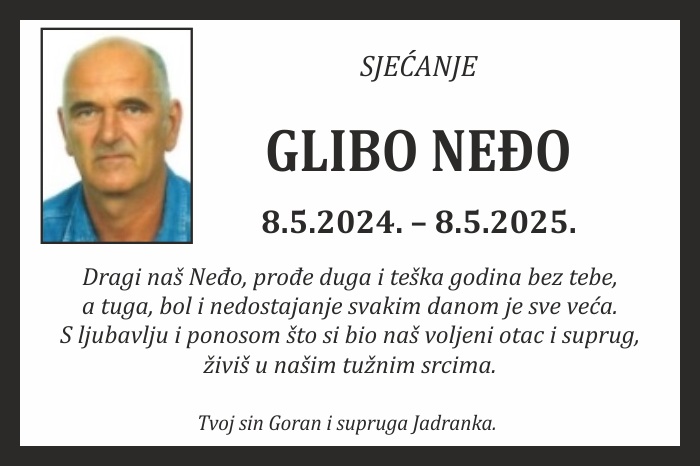 Glibo Neđo - Umrli.info