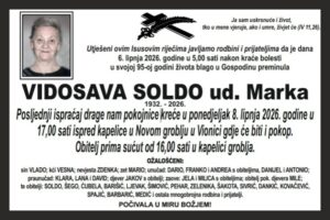 VIDOSAVA SOLDO 1932 - 2026 - Umrli.info